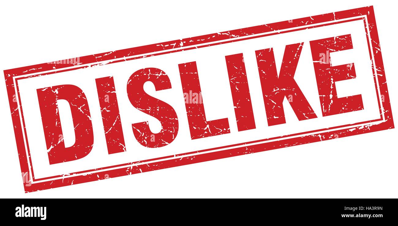 dislike square stamp Stock Vector Image & Art - Alamy