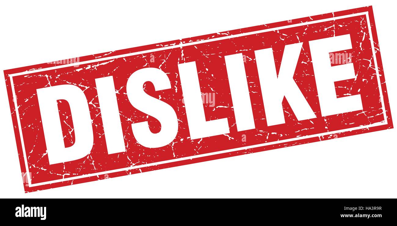 dislike square stamp Stock Vector Image & Art - Alamy