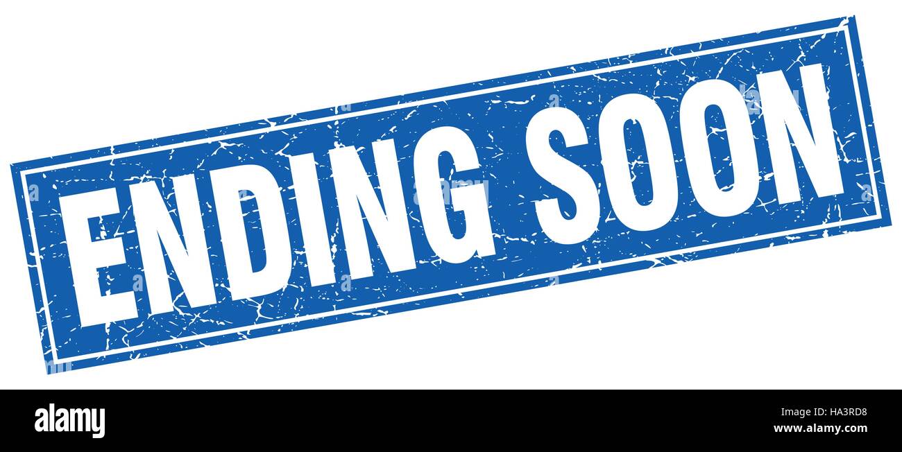 Ending soon stamp Stock Vector Images - Alamy