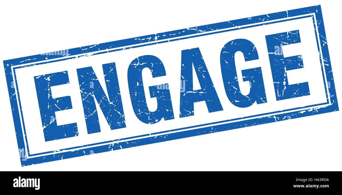 engage square stamp Stock Vector Image & Art - Alamy
