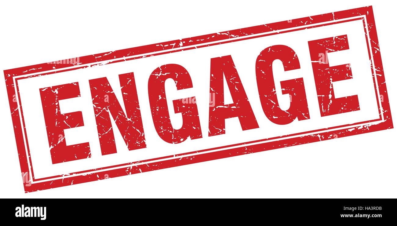 engage square stamp Stock Vector Image & Art - Alamy
