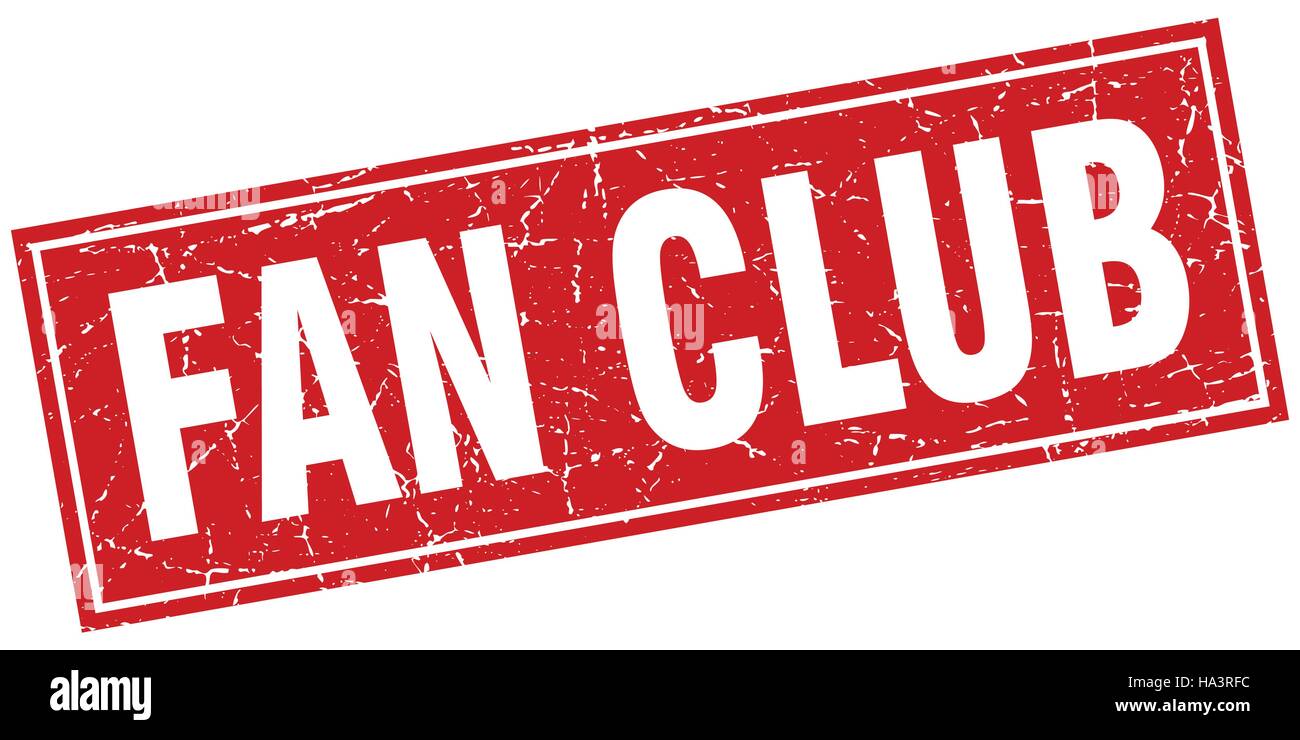 fan club square stamp Stock Vector Image & Art - Alamy