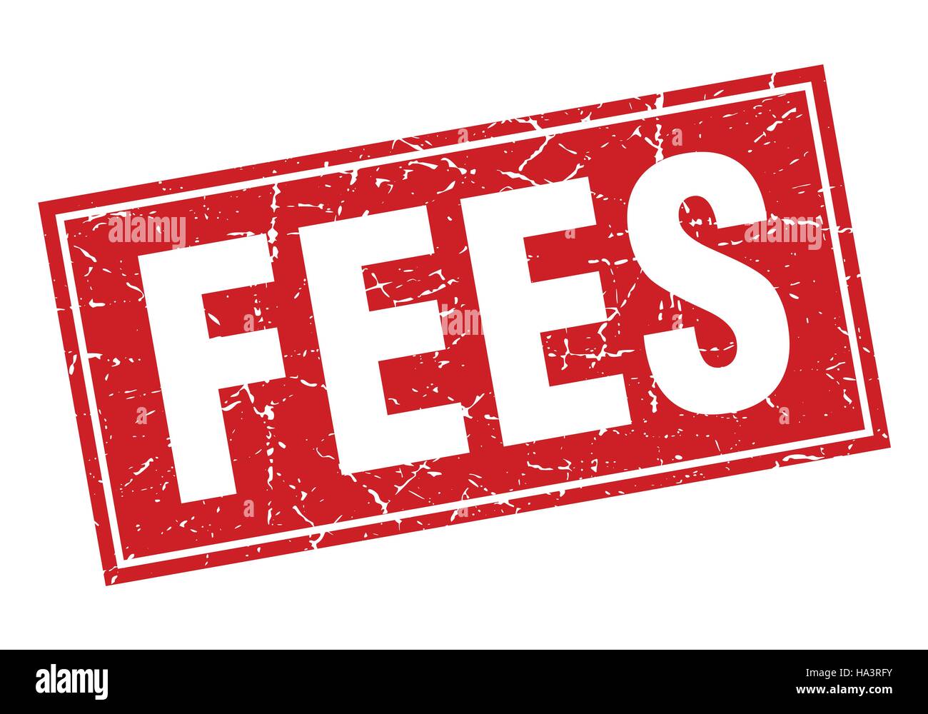 fees square stamp Stock Vector Image & Art - Alamy