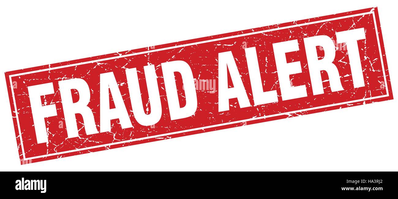 fraud alert square stamp Stock Vector Image & Art - Alamy