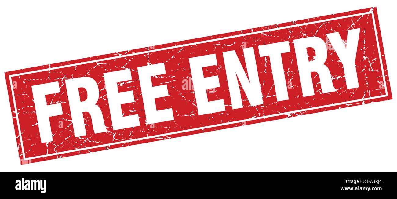 free entry square stamp Stock Vector Image & Art - Alamy