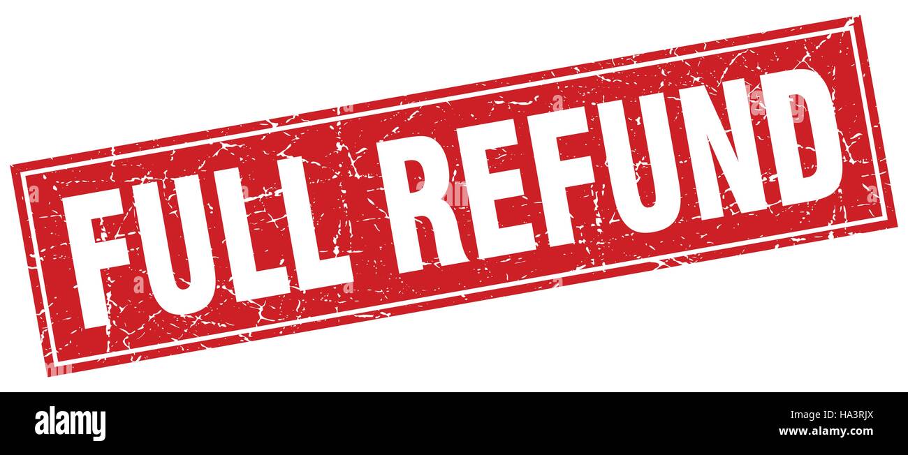full refund square stamp Stock Vector Image & Art - Alamy