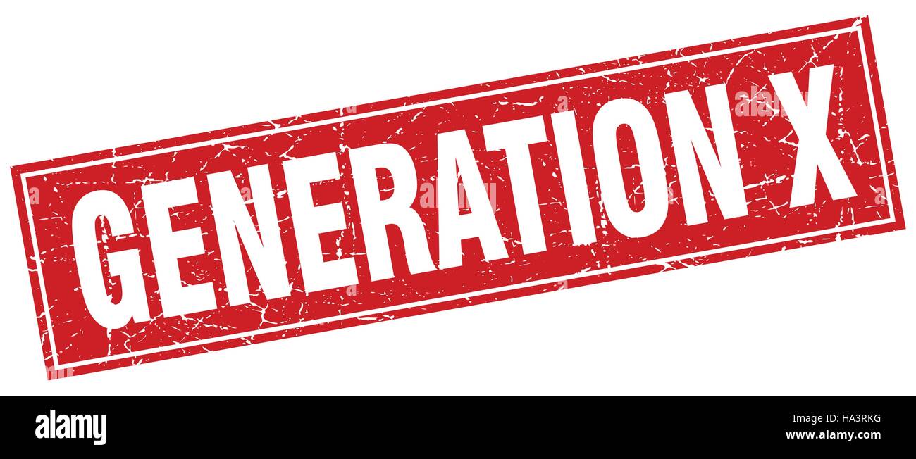 generation x square stamp Stock Vector Image & Art - Alamy