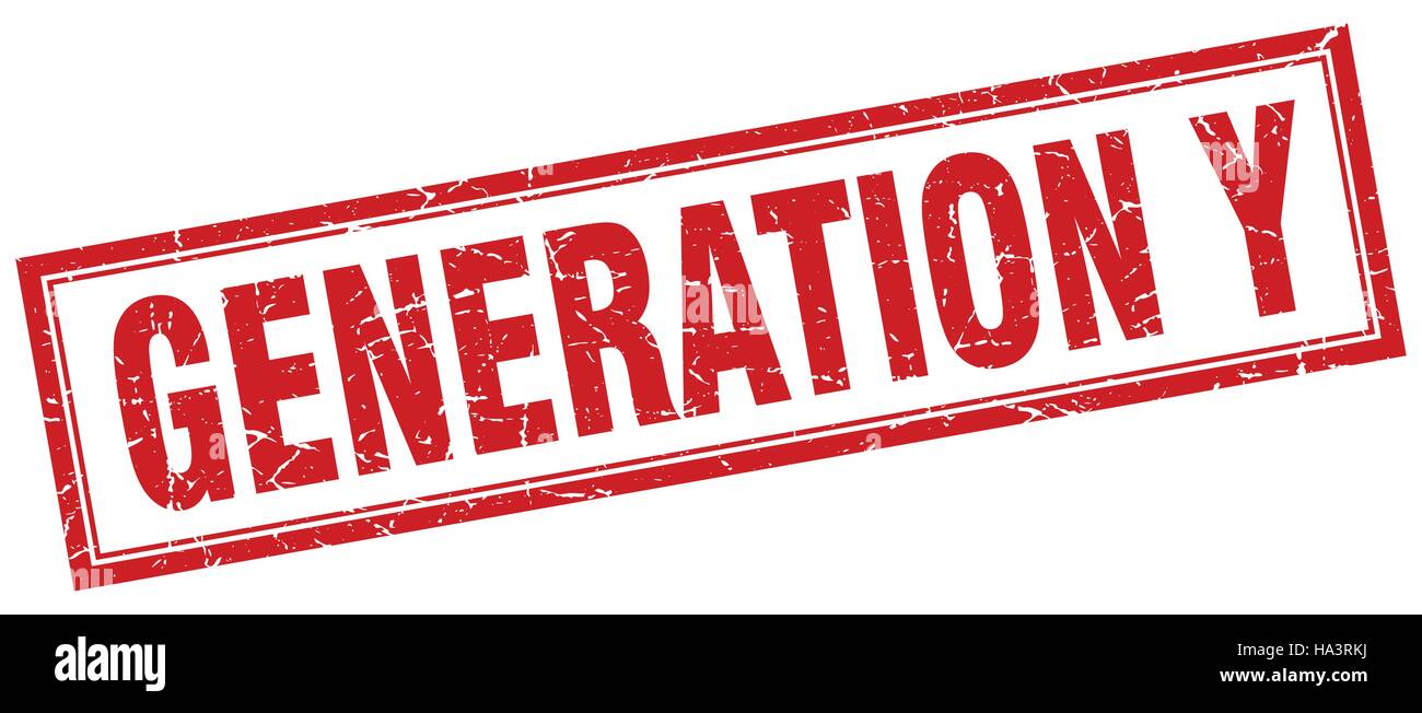 generation y square stamp Stock Vector Image & Art - Alamy