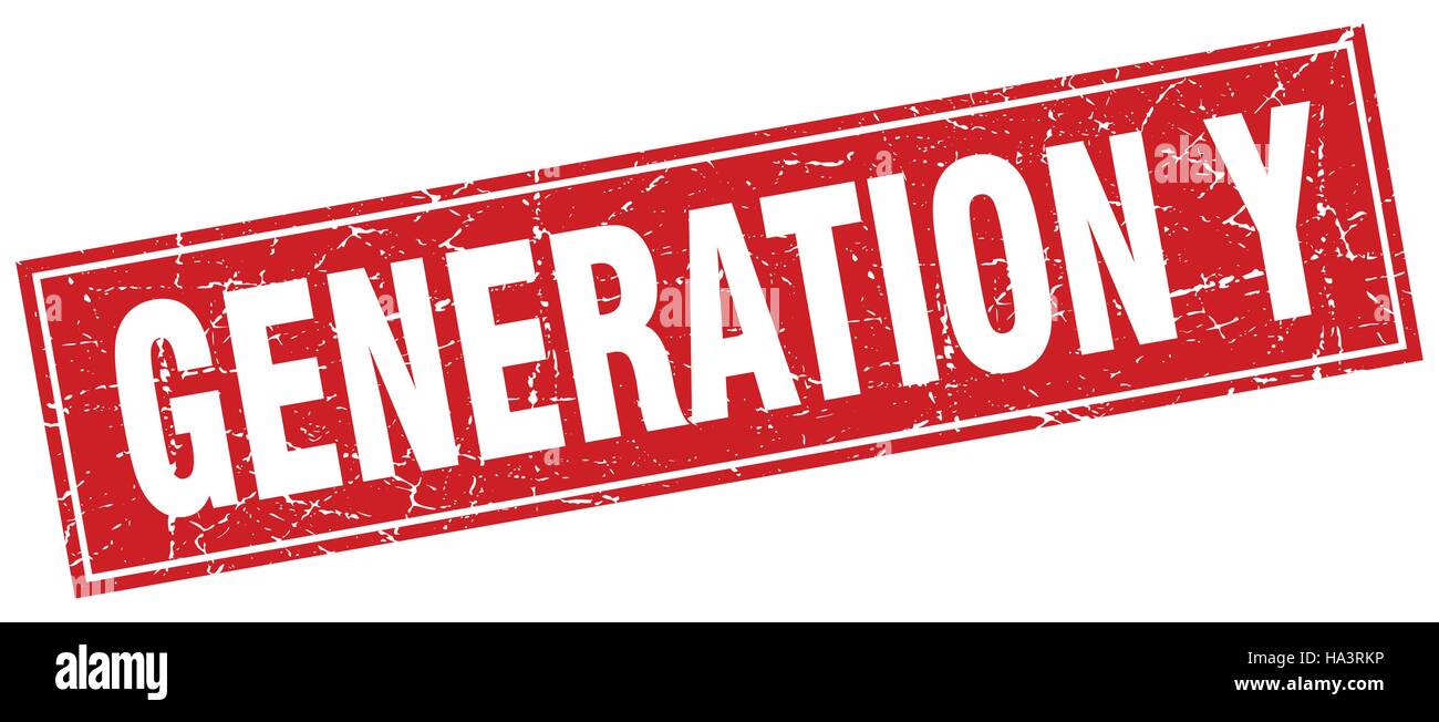 generation y square stamp Stock Vector Image & Art - Alamy