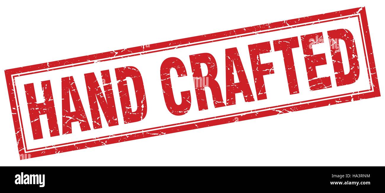 Hand crafted square stamp Stock Vector Images - Alamy