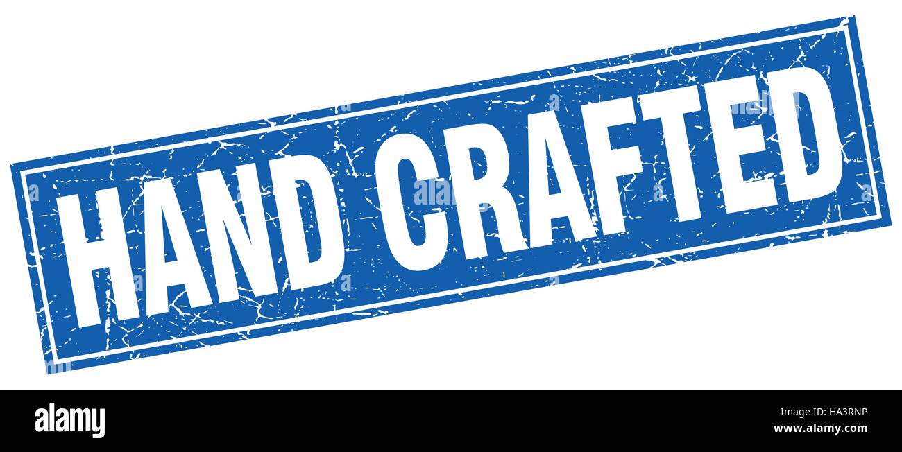 hand crafted square stamp Stock Vector Image & Art - Alamy