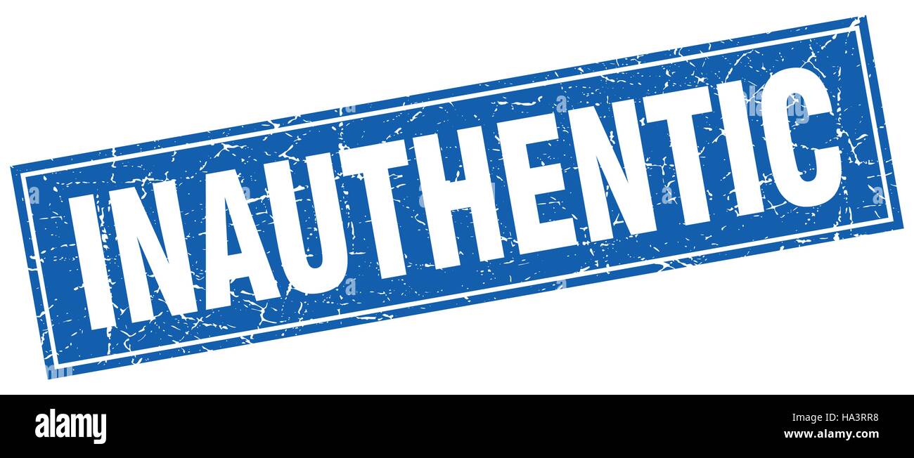 inauthentic square stamp Stock Vector Image & Art - Alamy
