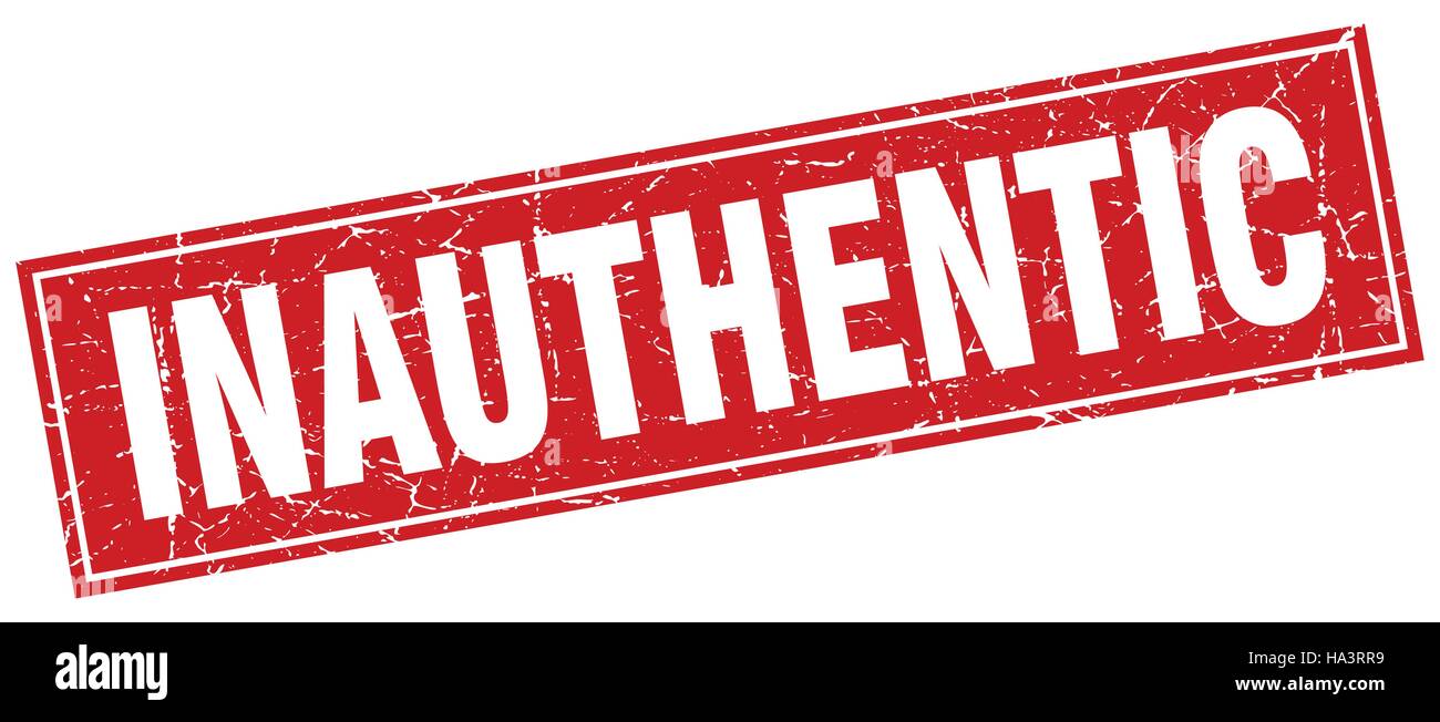 inauthentic square stamp Stock Vector Image & Art - Alamy