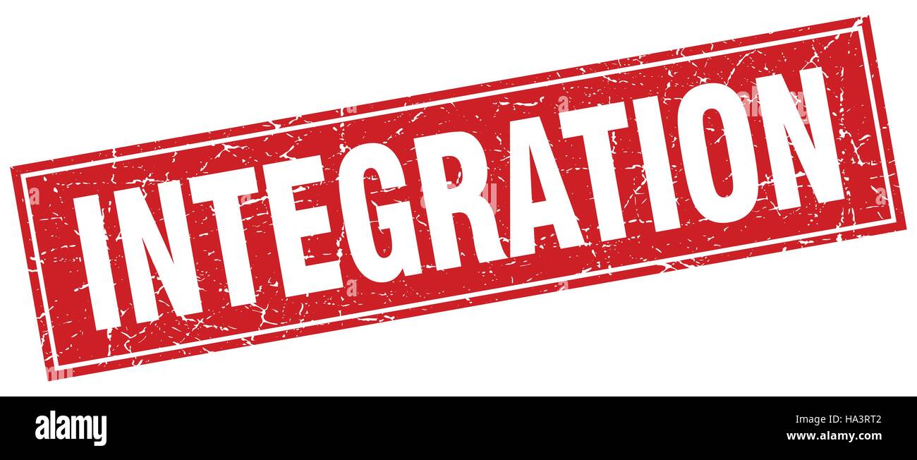 integration square stamp Stock Vector Image & Art - Alamy