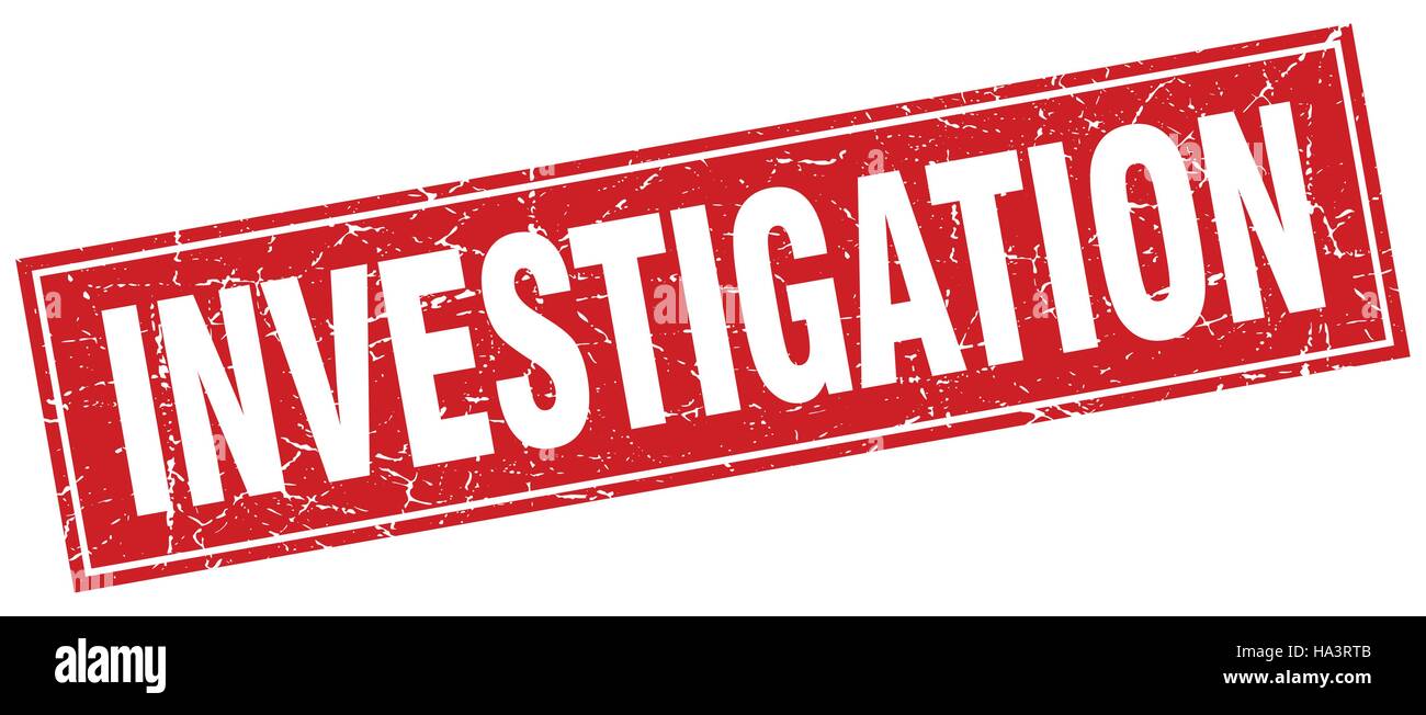 investigation square stamp Stock Vector Image & Art - Alamy
