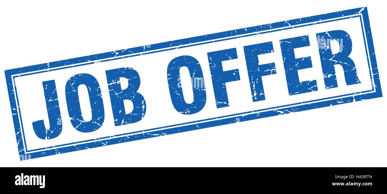 job offer square stamp Stock Vector Image & Art - Alamy