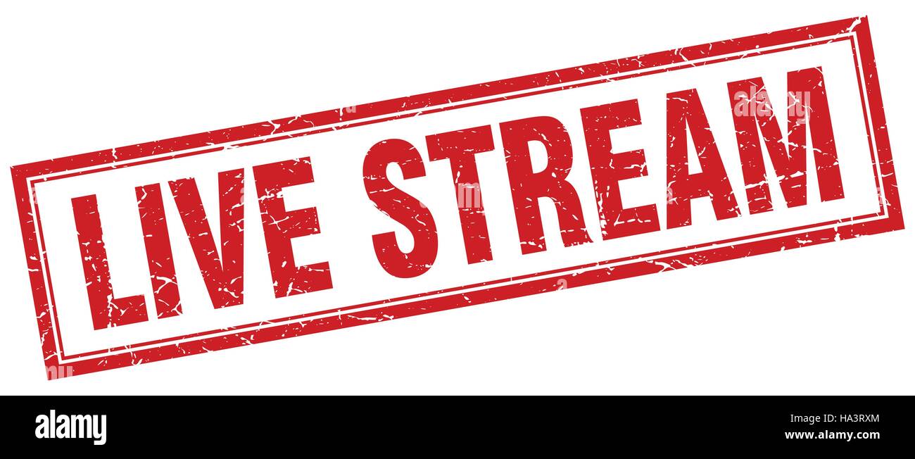 live stream square stamp Stock Vector Image & Art - Alamy