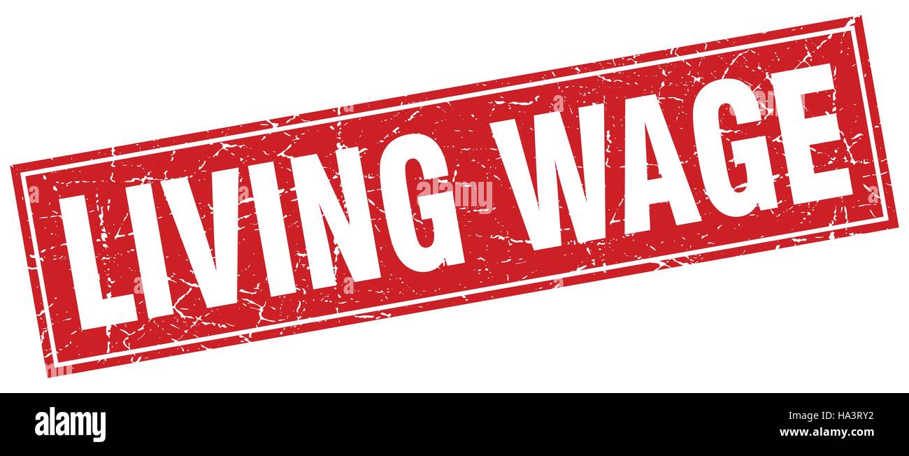 living wage square stamp Stock Vector Image & Art - Alamy