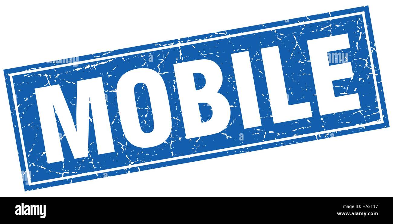 mobile square stamp Stock Vector Image & Art - Alamy