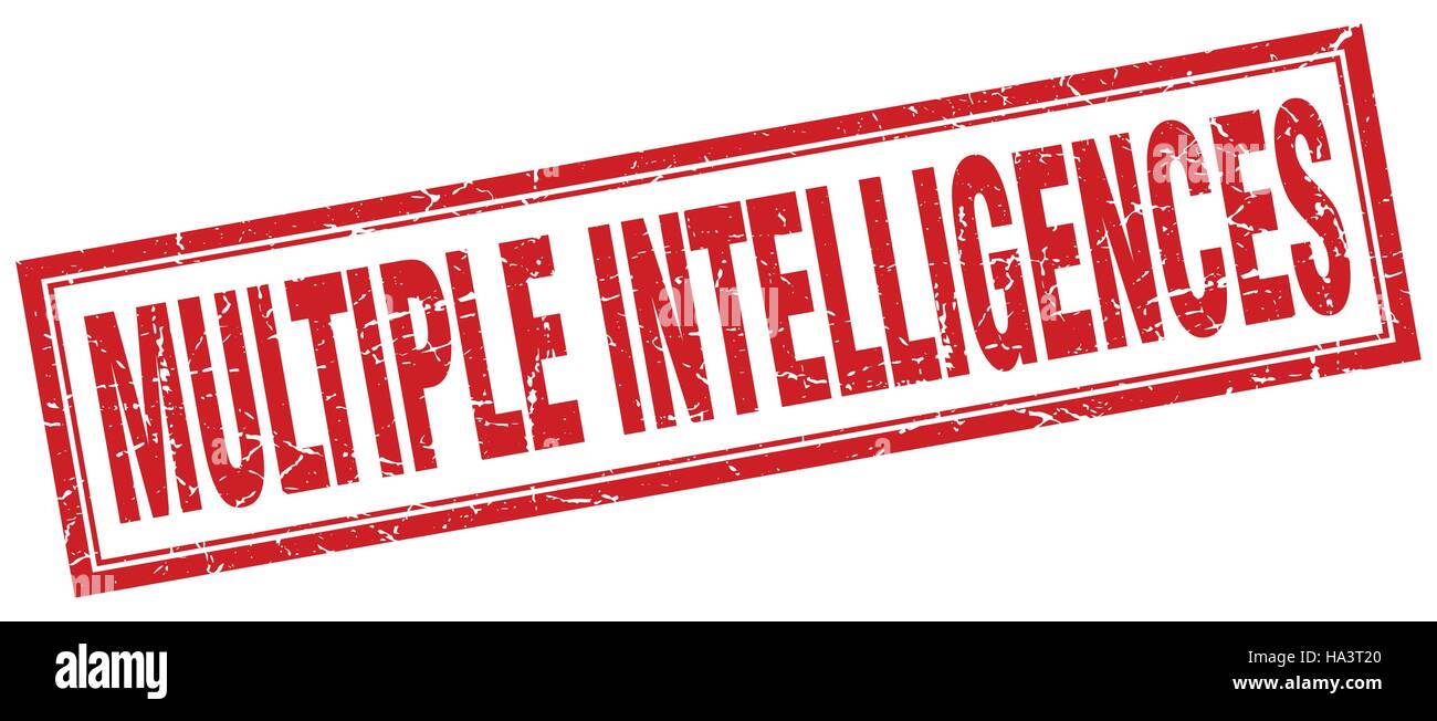 multiple intelligences square stamp Stock Vector Image & Art - Alamy