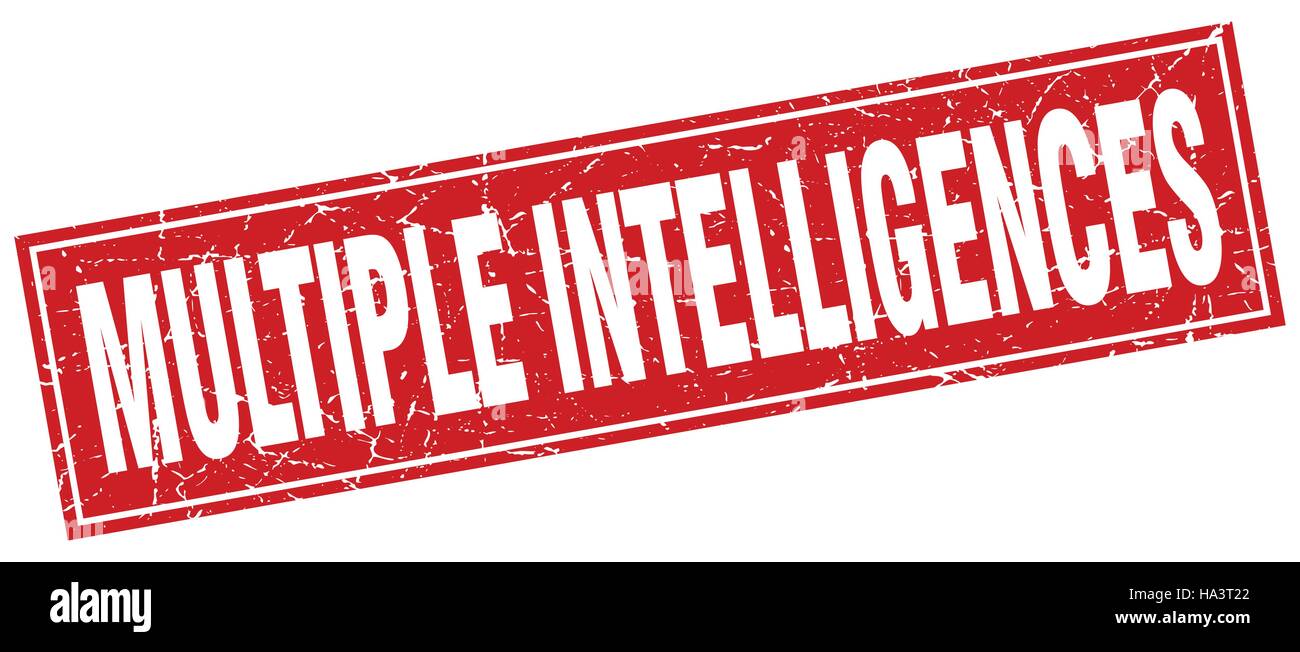 multiple intelligences square stamp Stock Vector Image & Art - Alamy