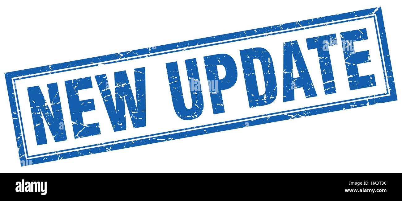 new update square stamp Stock Vector Image & Art - Alamy