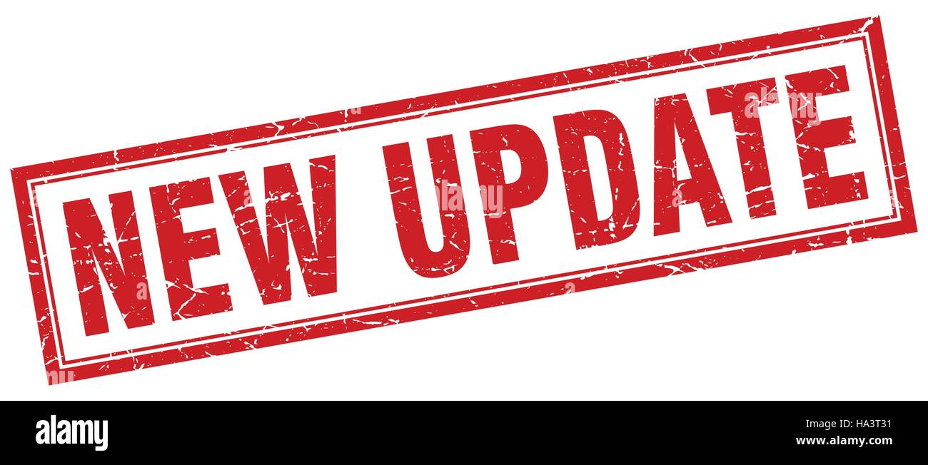 new update square stamp Stock Vector Image & Art - Alamy