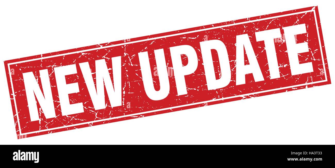 new update square stamp Stock Vector Image & Art - Alamy