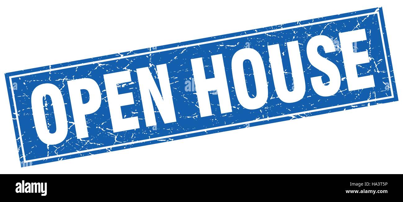 open house square stamp Stock Vector Image & Art - Alamy