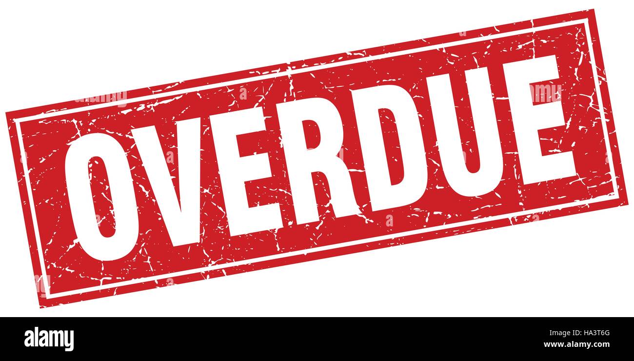 overdue square stamp Stock Vector Image & Art - Alamy