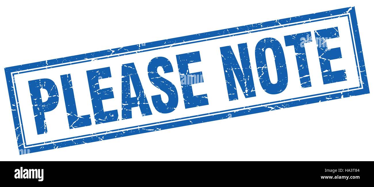 please note square stamp Stock Vector Image & Art - Alamy