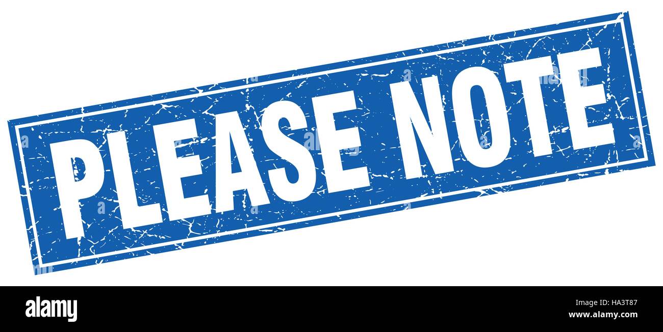 please note square stamp Stock Vector Image & Art - Alamy