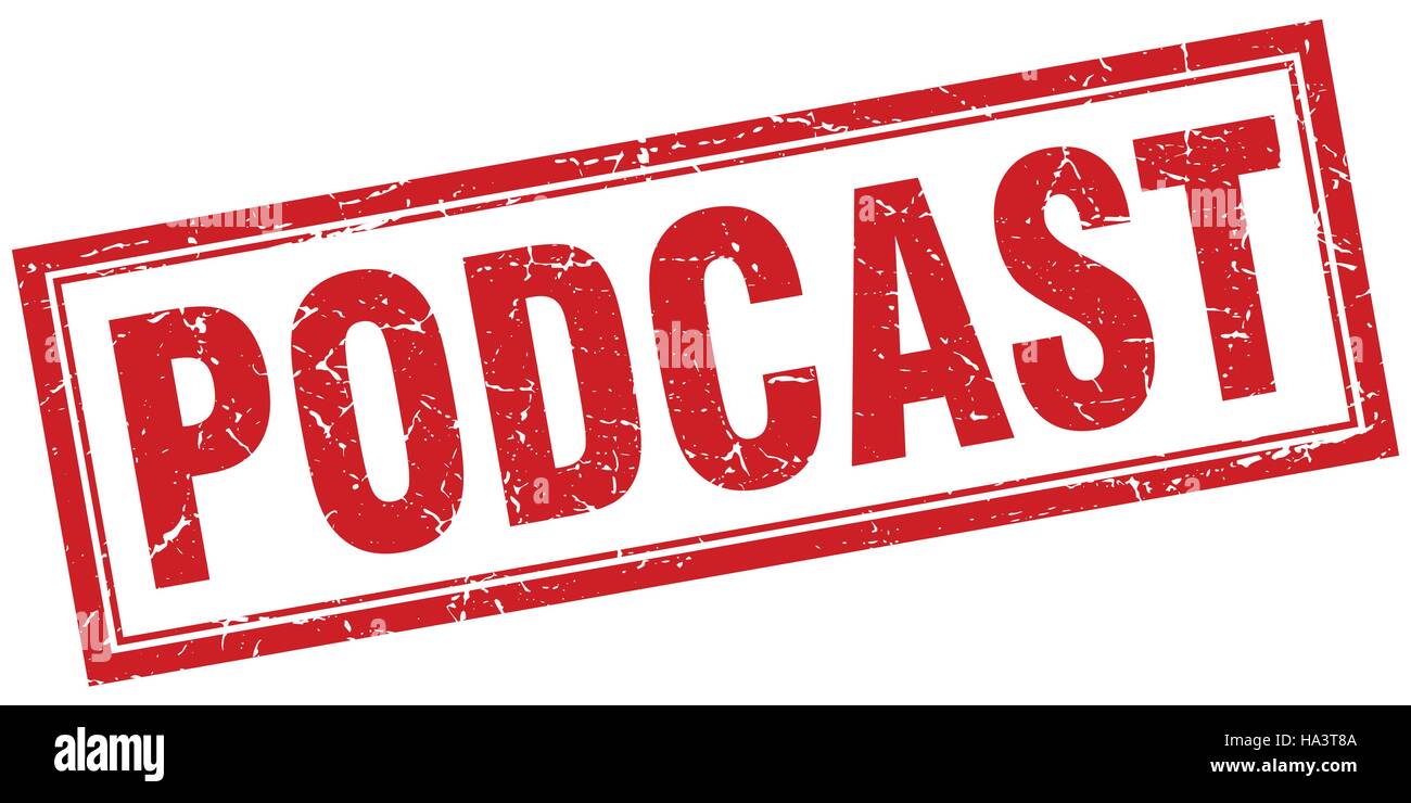 podcast square stamp Stock Vector Image & Art - Alamy