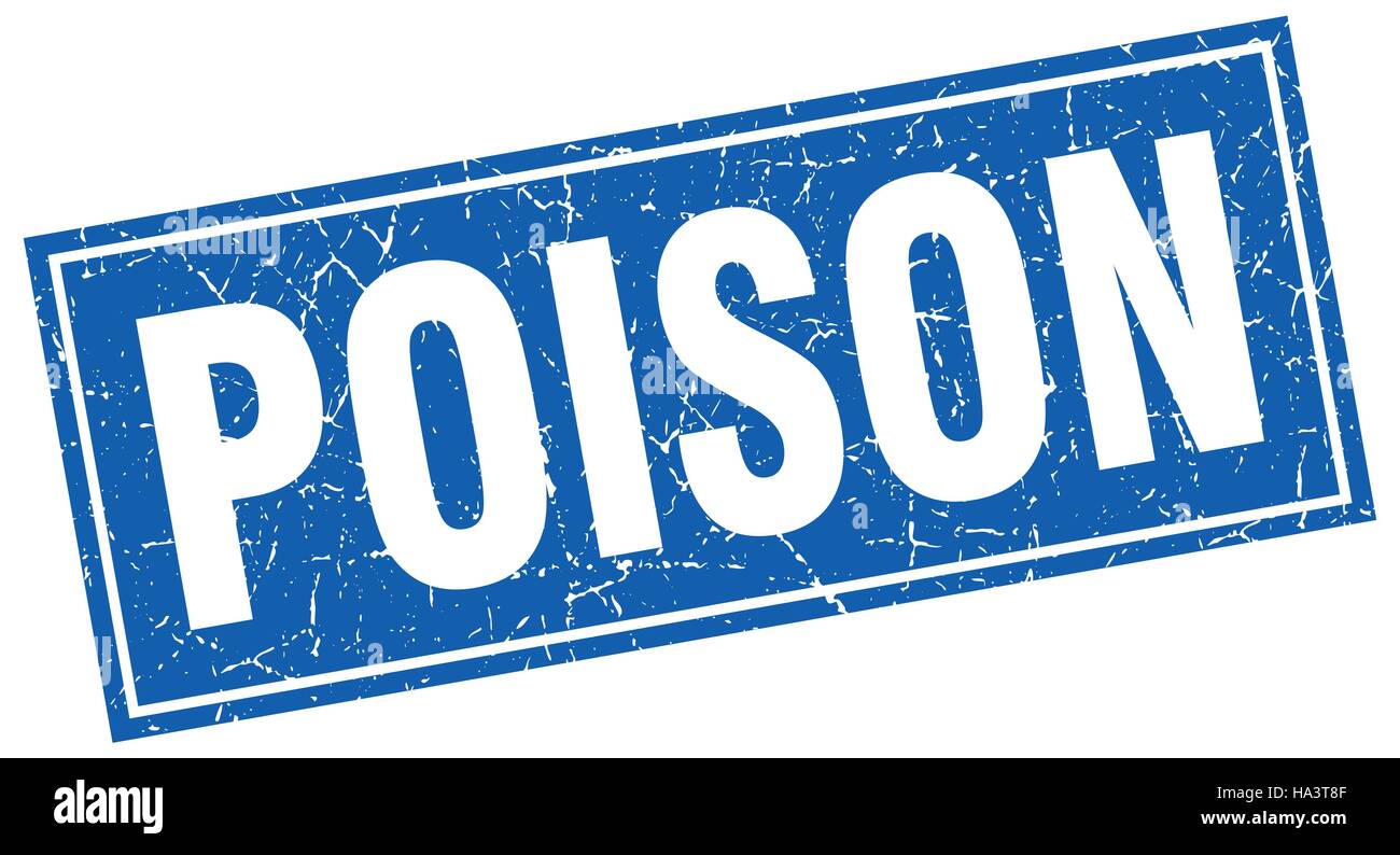poison square stamp Stock Vector Image & Art - Alamy