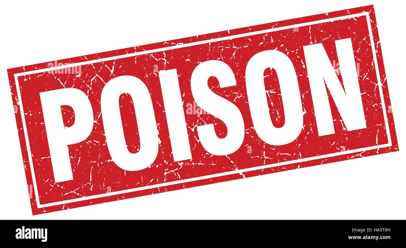 poison square stamp Stock Vector Image & Art - Alamy