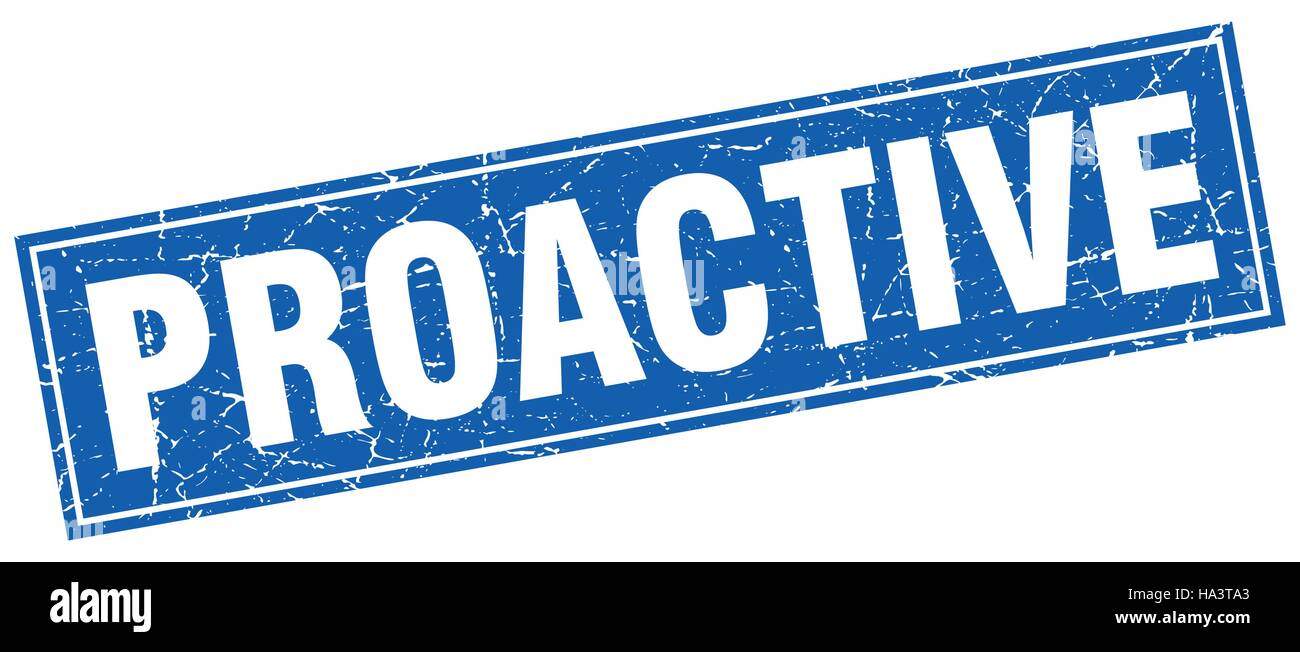 proactive square stamp Stock Vector Image & Art - Alamy