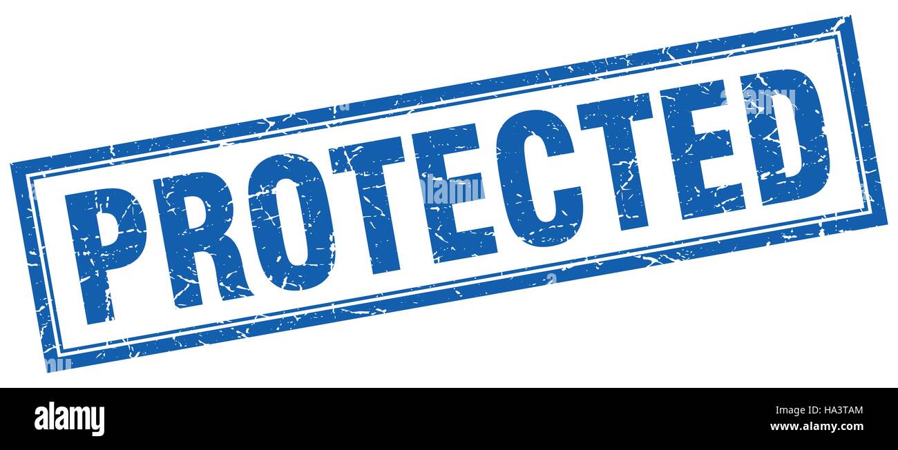 protected square stamp Stock Vector Image & Art - Alamy