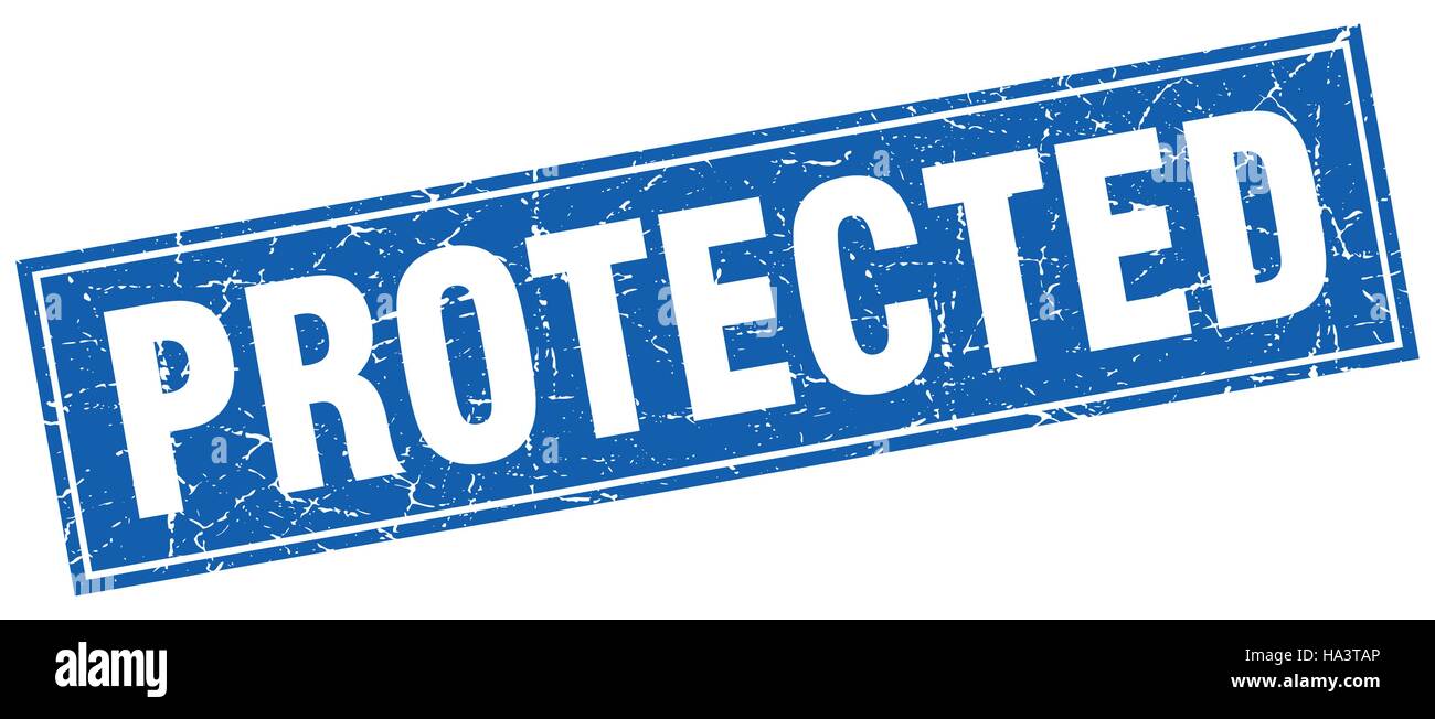 protected square stamp Stock Vector Image & Art - Alamy