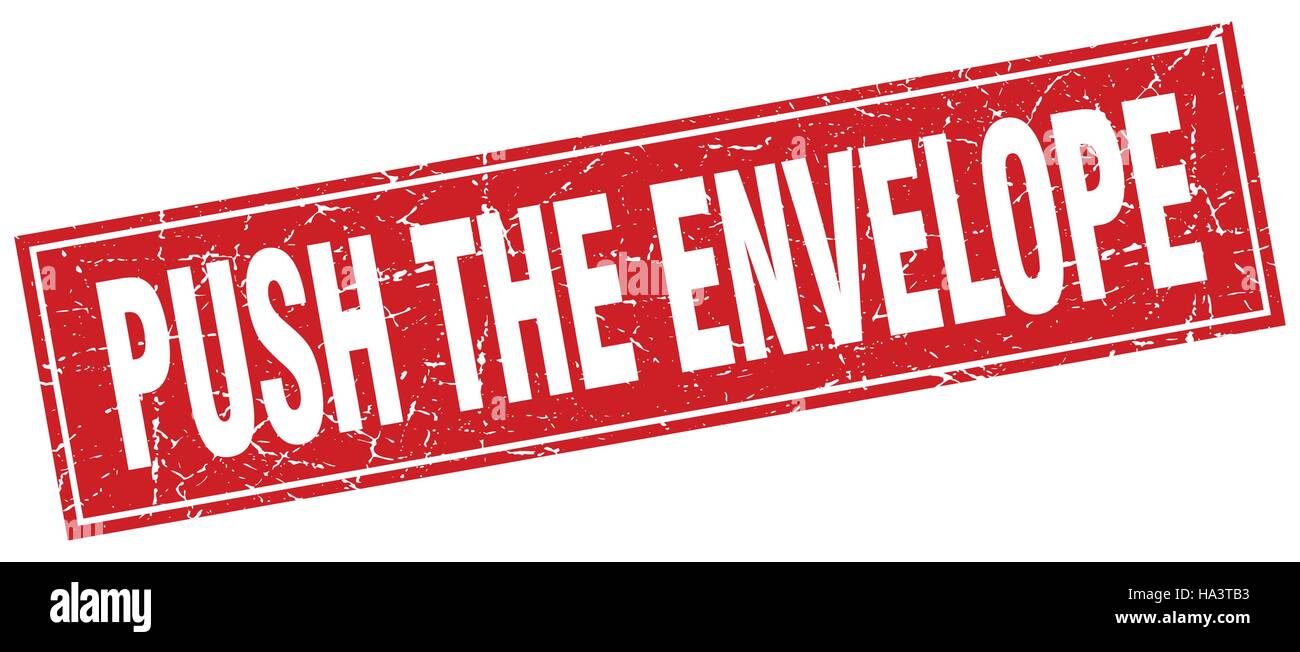 push the envelope square stamp Stock Vector Image & Art - Alamy