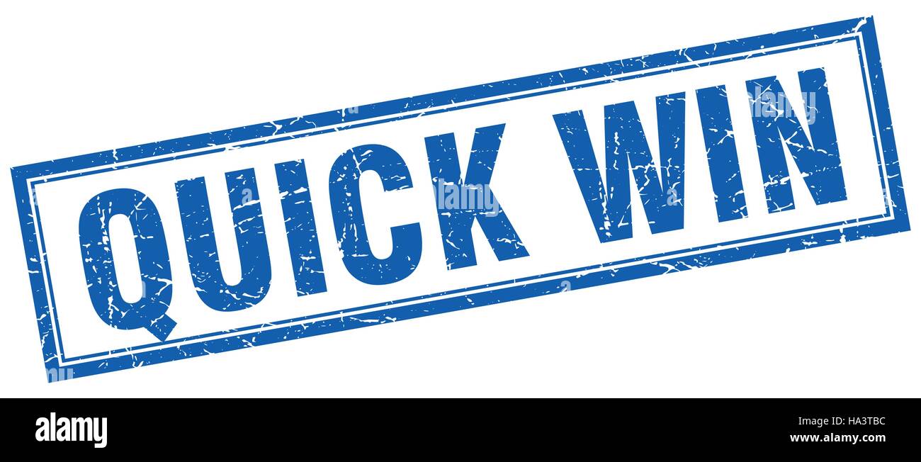 Quick win square stamp hi-res stock photography and images - Alamy