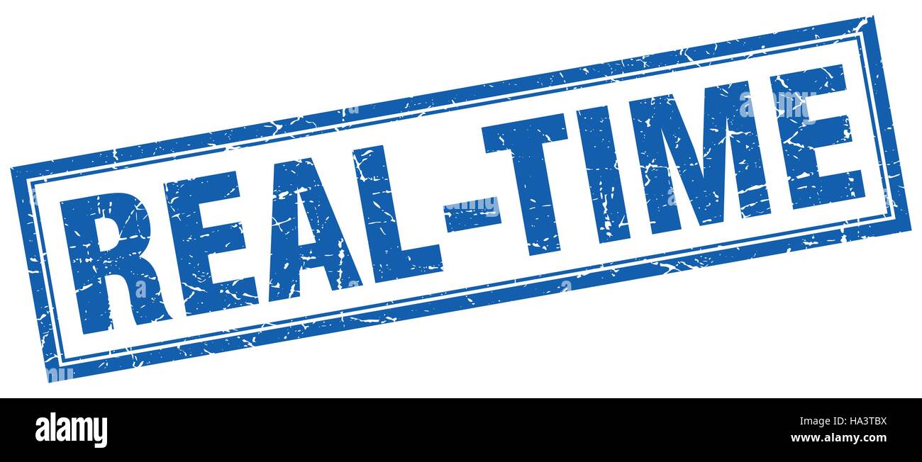 real-time square stamp Stock Vector Image & Art - Alamy