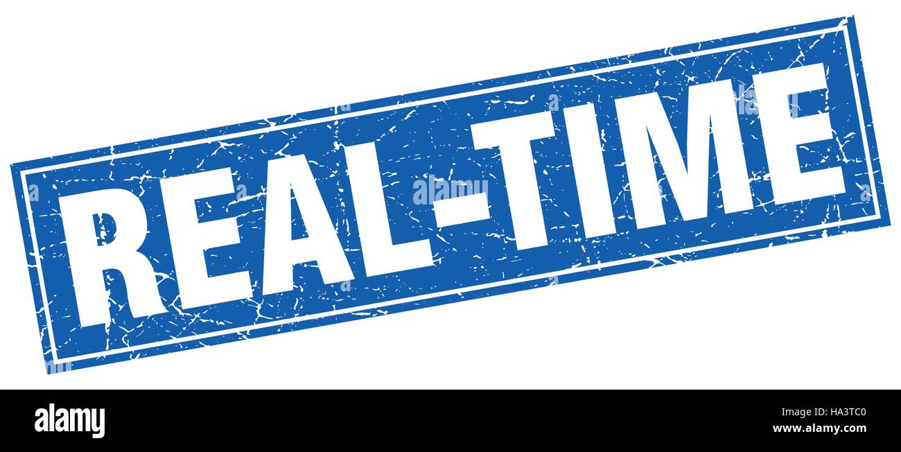 Real time stamp square hi-res stock photography and images - Alamy