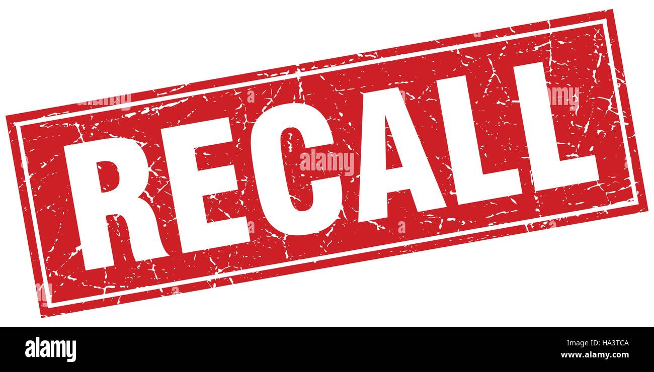 recall square stamp Stock Vector Image & Art - Alamy