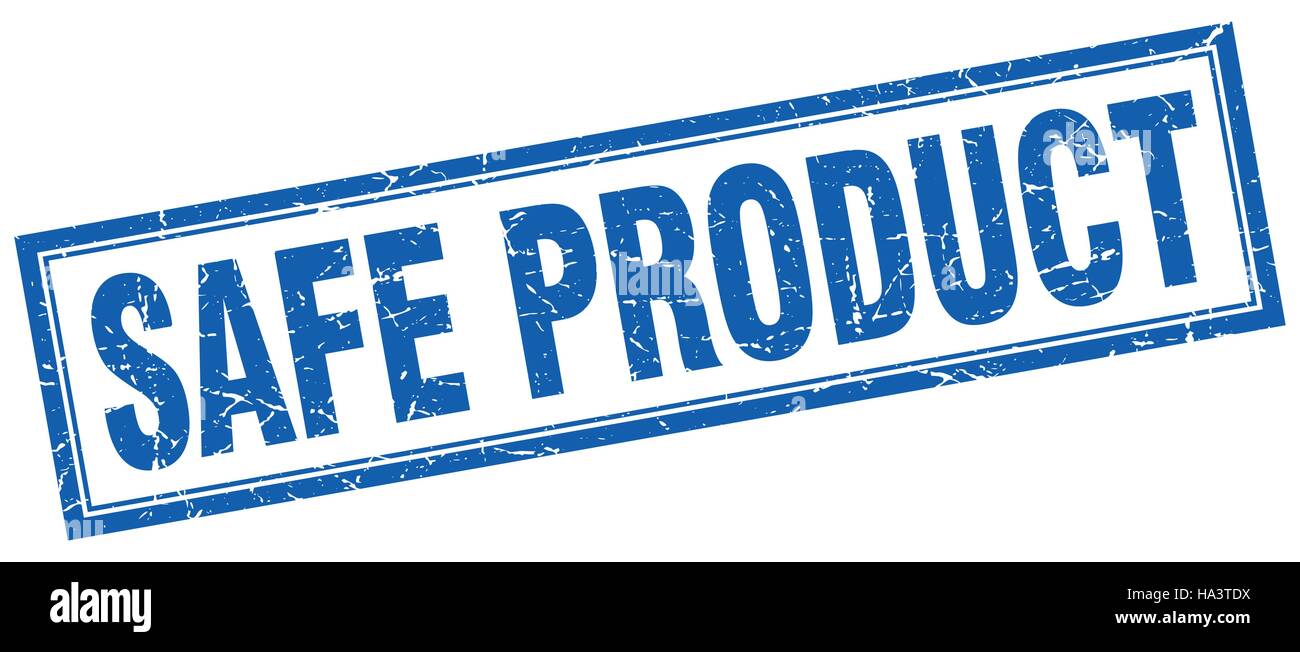 safe product square stamp Stock Vector Image & Art - Alamy