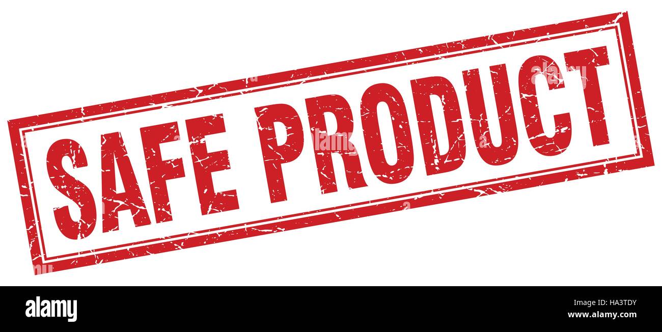 safe product square stamp Stock Vector Image & Art - Alamy