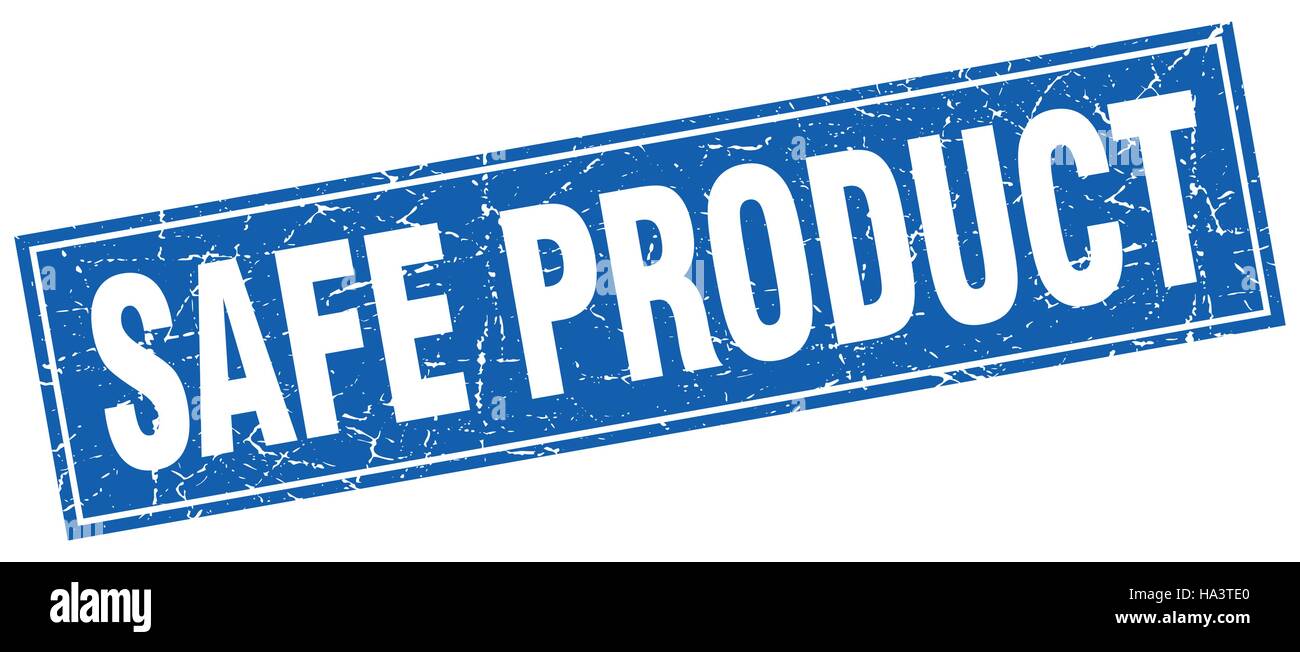 safe product square stamp Stock Vector Image & Art - Alamy