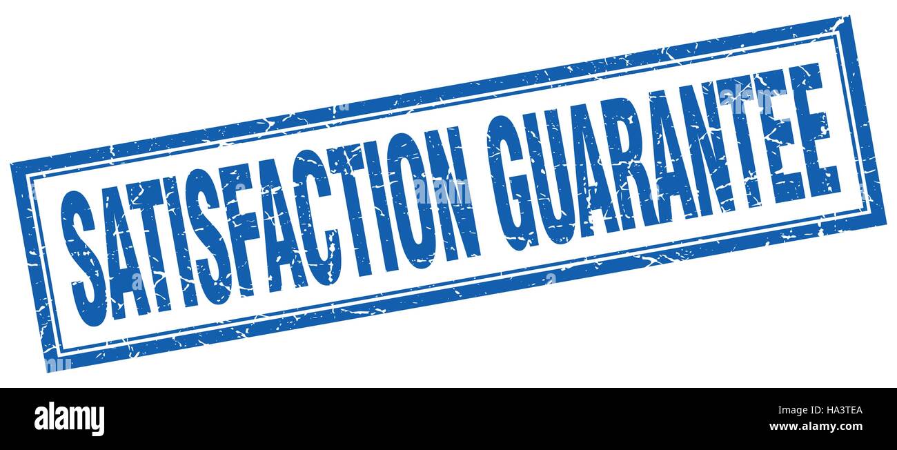 satisfaction guarantee square stamp Stock Vector Image & Art - Alamy