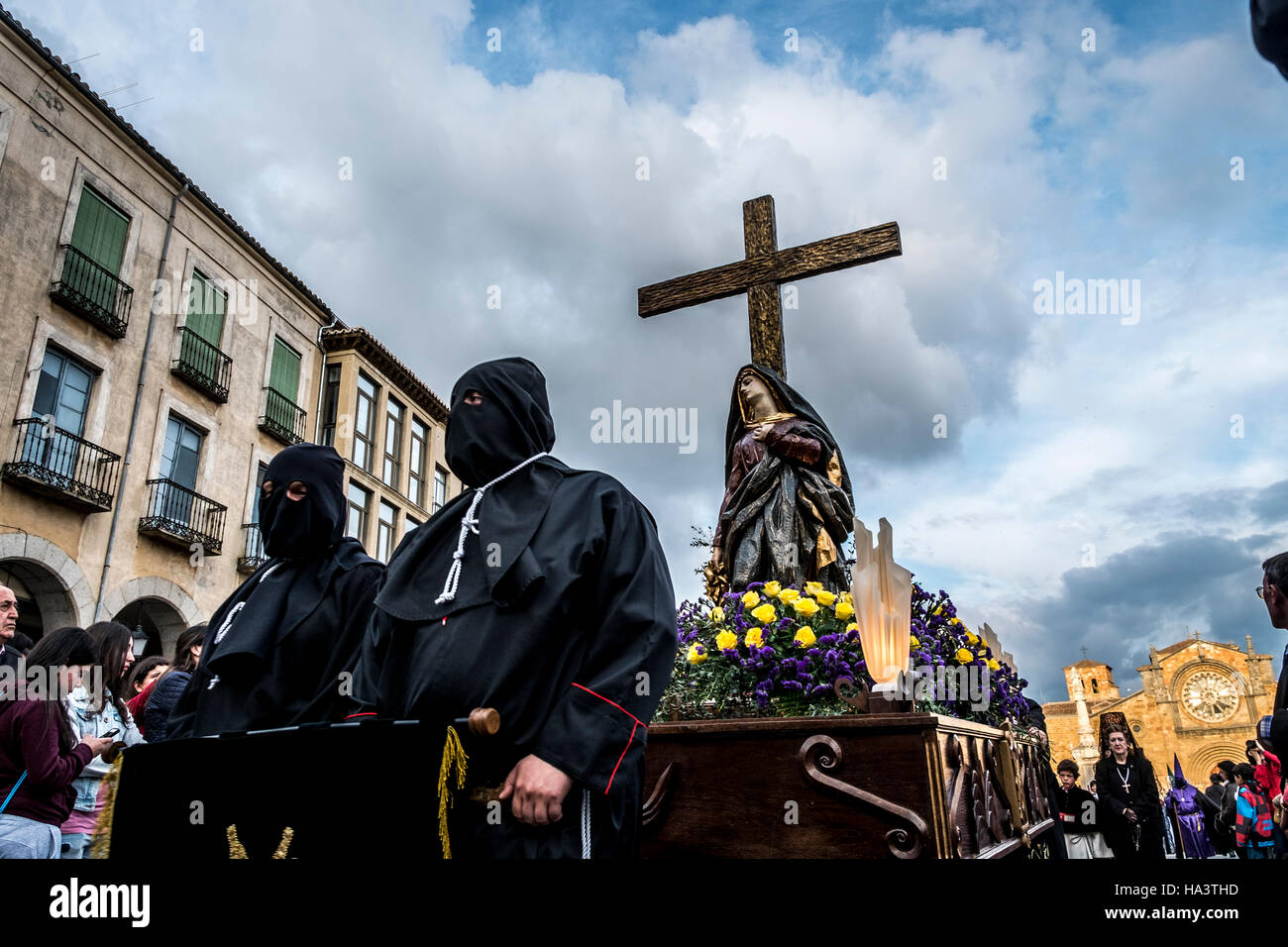 Religious ceremony in Avila during Holy Week in Spain Stock Photo - Alamy
