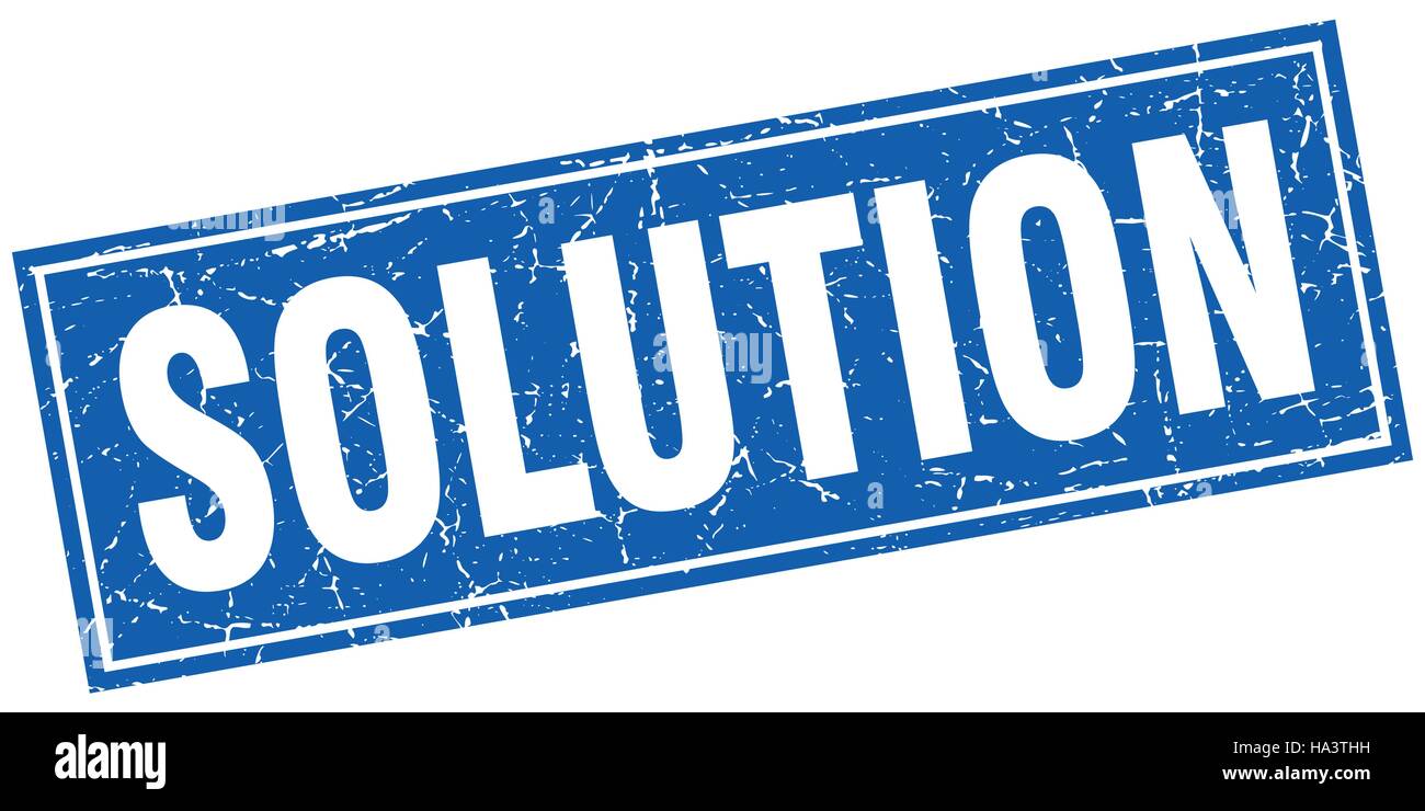 solution square stamp Stock Vector Image & Art - Alamy