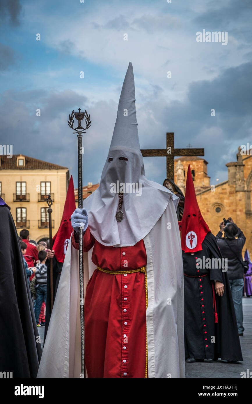 Religious ceremony in Avila during Holy Week in Spain Stock Photo - Alamy